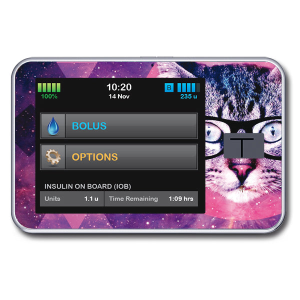 Tandem t:slim Sticker "Spacekatze" – Zuckerschmuck