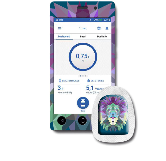 Omnipod PDM Sticker "Sugar Bunny" – Zuckerschmuck