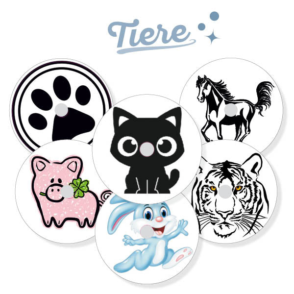 Pack of 6 Freestyle Libre Stickers "Animals" – Zuckerschmuck