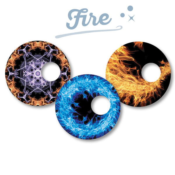 Freestyle Libre 3 Sticker Set "Fire" – Zuckerschmuck